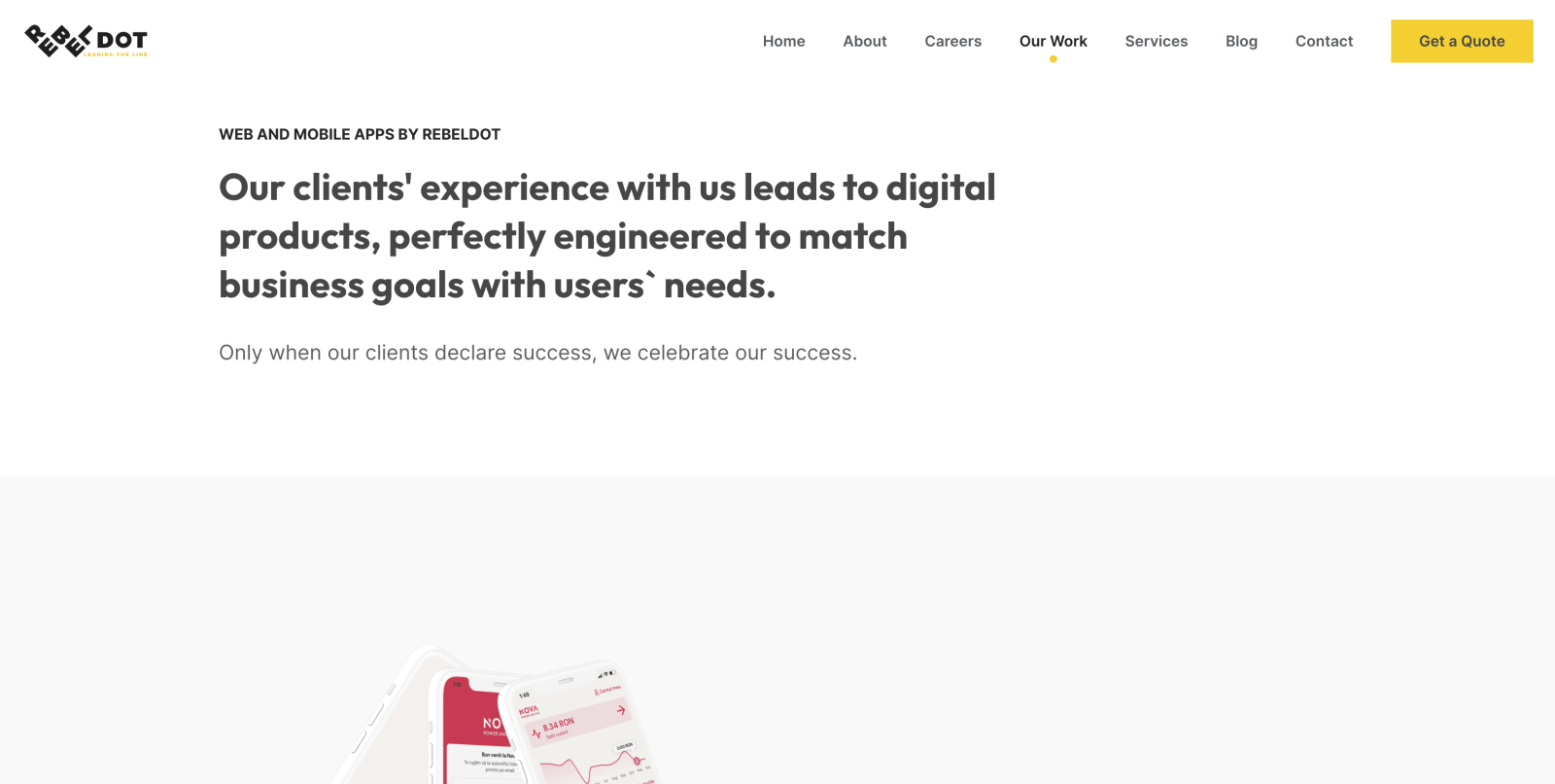 Web and Mobile apps by RebelDot